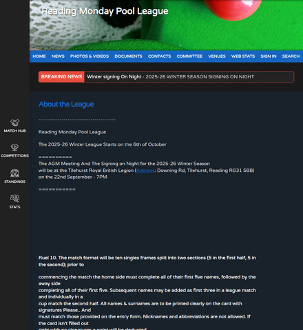 Pool scheduling, pool online results and statistics - LeagueRepublic