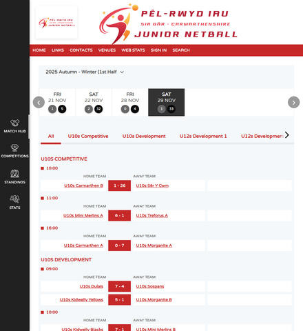 Netball scheduling, netball online results and statistics - LeagueRepublic