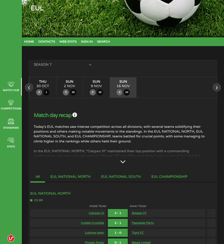 Create a free gaming league website for FIFA, PES - LeagueRepublic