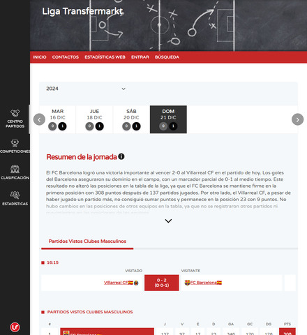 Gestión deportiva: planificador de ligas, resultados y estadísticas ...